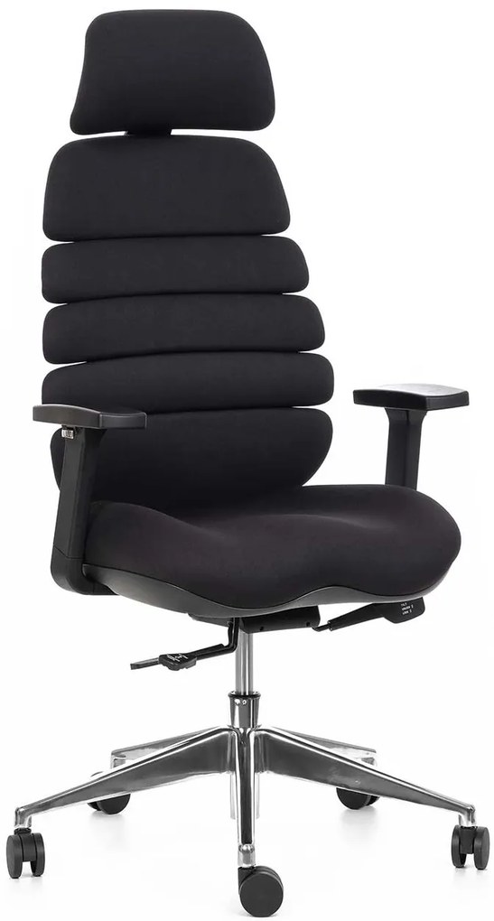 MERCURY Ergonomická kancelářská židle WORKEASE - černá látka