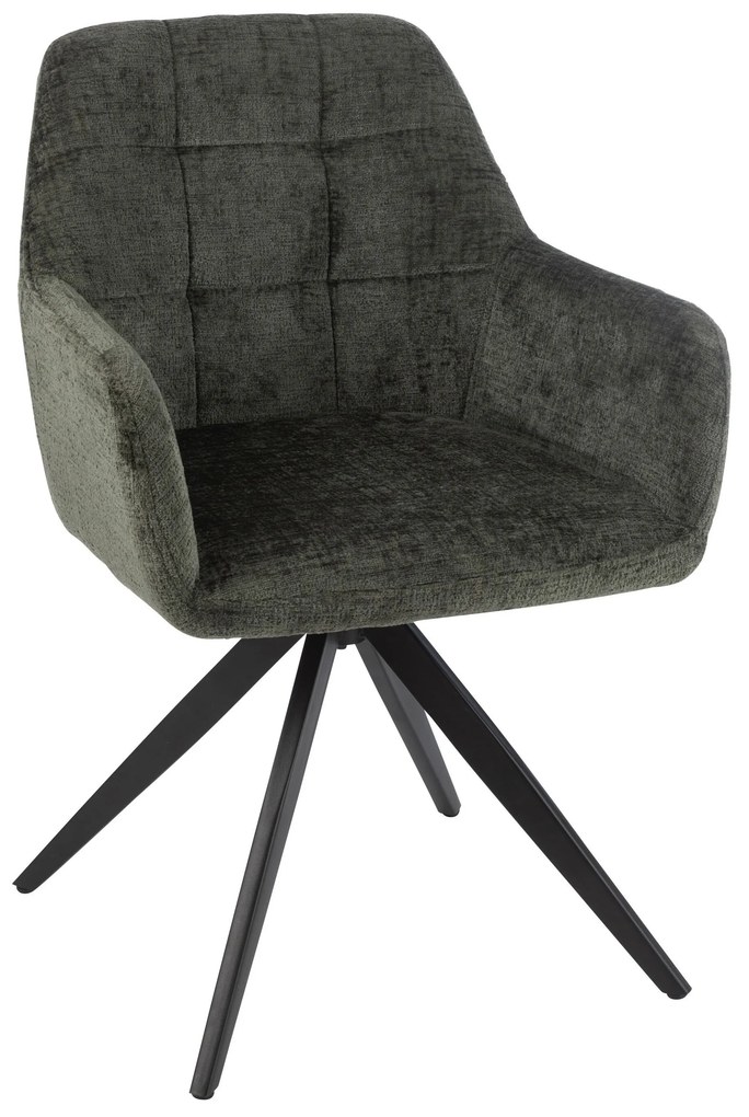 Zelená jídelní židle Louna - 56*58*85 cm