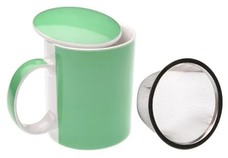 Zelený hrnek se sítkem Versa Green Tea Mug