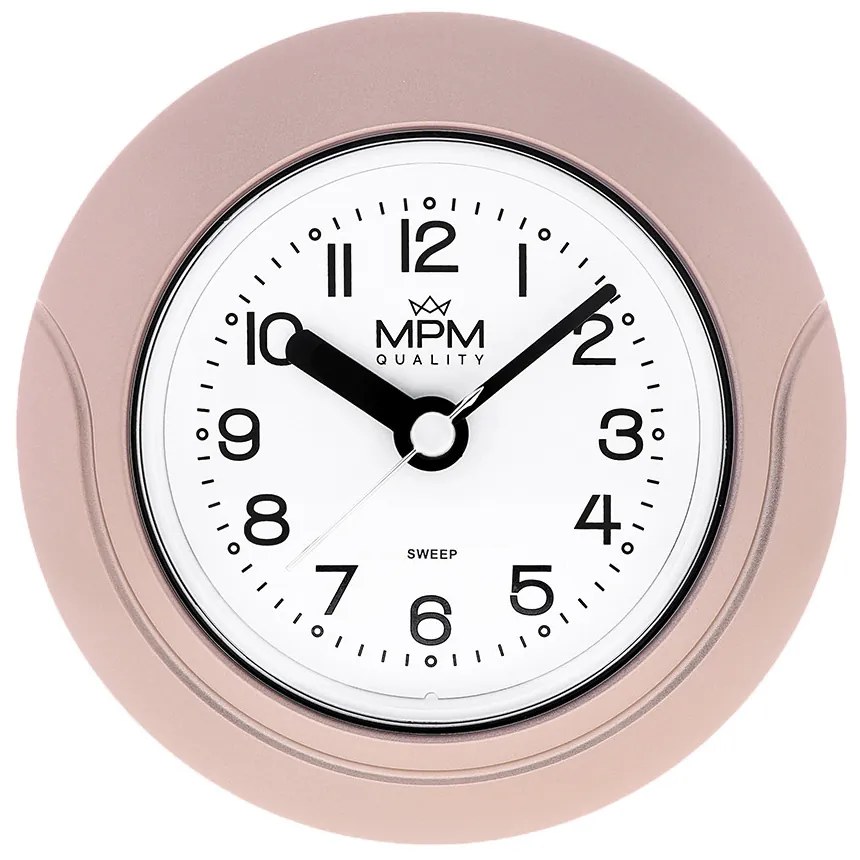 MPM Koupelnové hodiny MPM Bathroom clock - růžové zlacení E01.2526.23