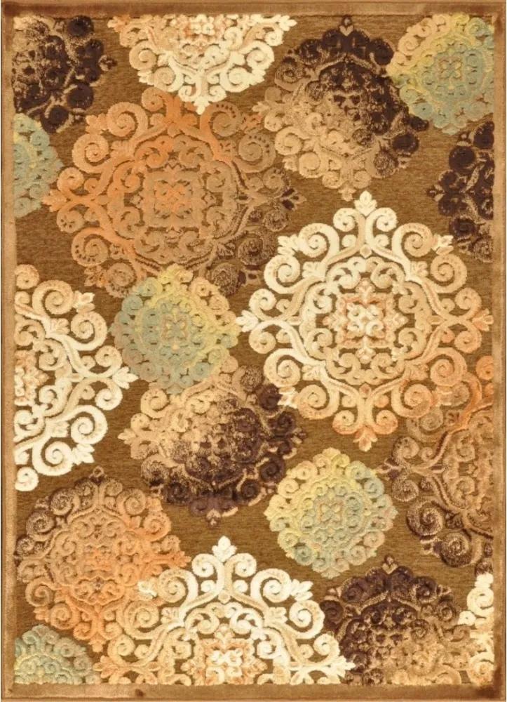 Jutex Kusový koberec moderní Nepal 38001-7292-71 vícebarevný ornament 065x110 cm