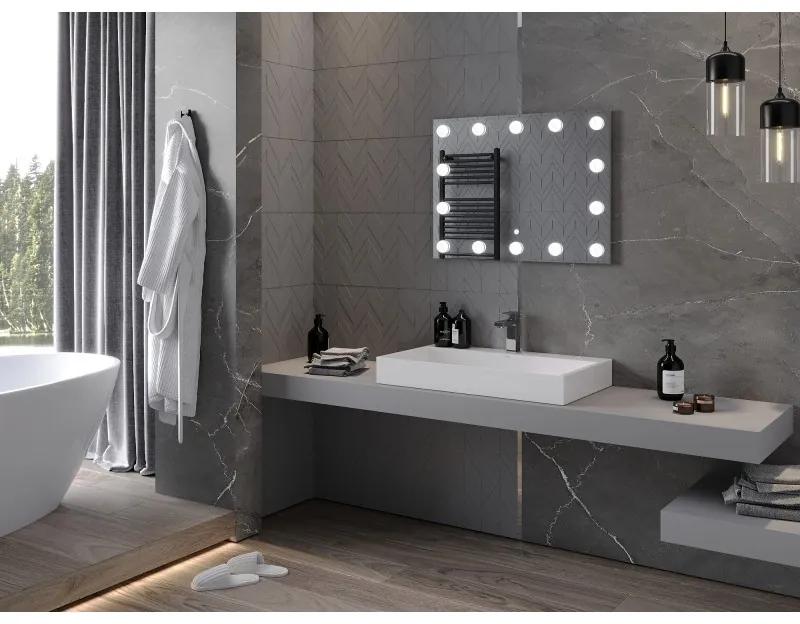 Mexen Dona podsvícené koupelnové zrcadlo 80 x 60 cm, LED 6000K, ventilátor - 9818-080-060-611-00