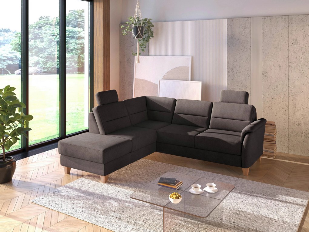 XXXLutz ROHOVÁ SEDAČKA, textil, tmavě hnědá Sit & More - Sedací soupravy - 000144019757