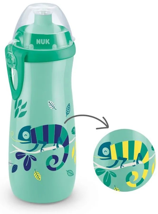 Dětská láhev NUK Sports Cup Chameleon 450 ml Barva: zelená