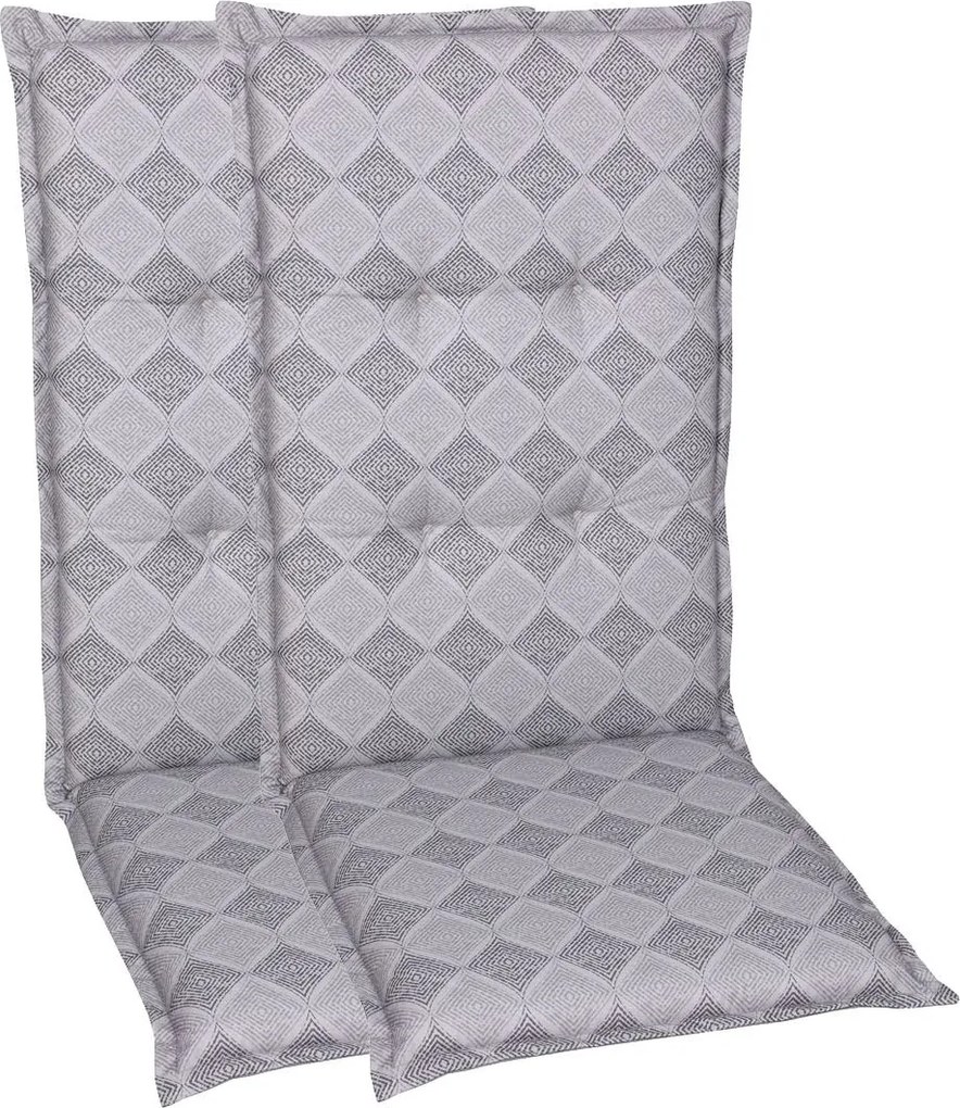 Go-De Textil Zahradní podsedáky Raute (střední opěrka, 2 kusy, šedá)