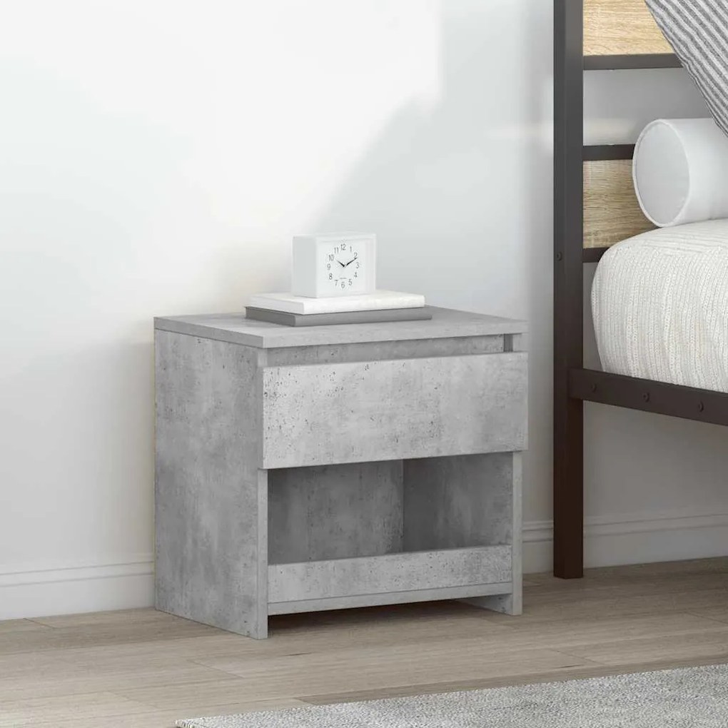vidaXL Noční stolky 2 ks 40 x 30 x 39 cm kompozitní dřevo [803460] Barva: Betonová šedá