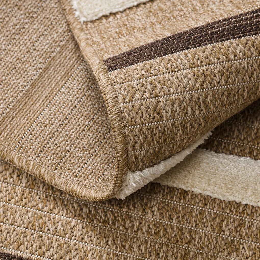 Dywany Łuszczów, Kusový koberec Spark 0686A beige/cream, 120x170, béžová, chodba / předsíň