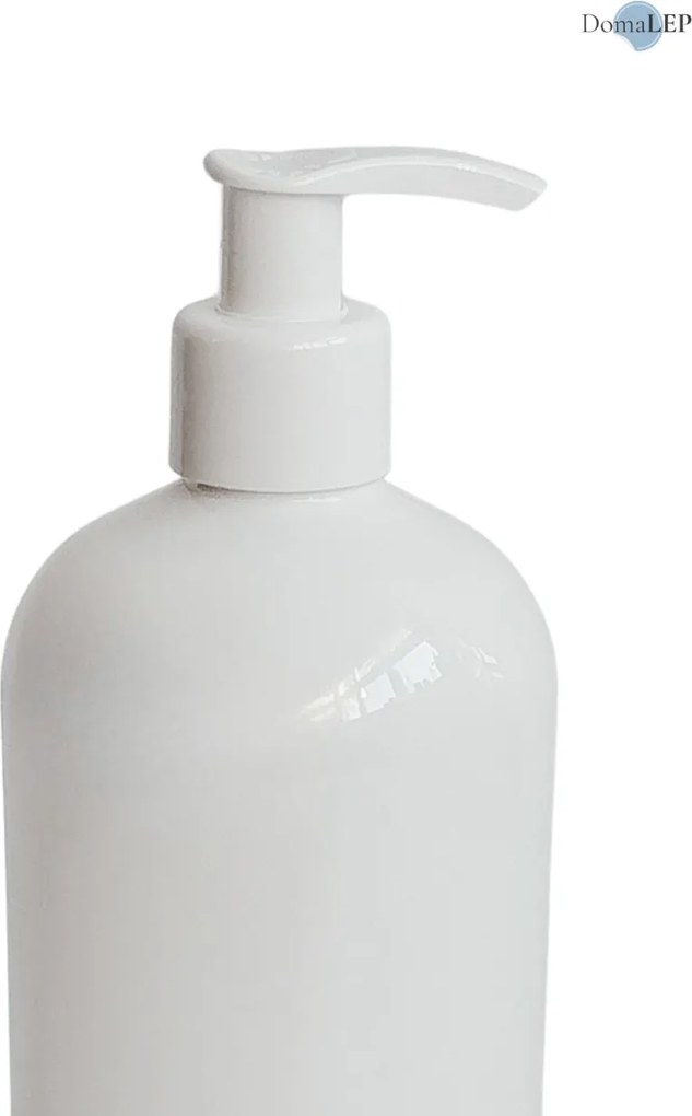 Dávkovač na mýdlo 500 ml bílý s bílou pumpičkou BELA