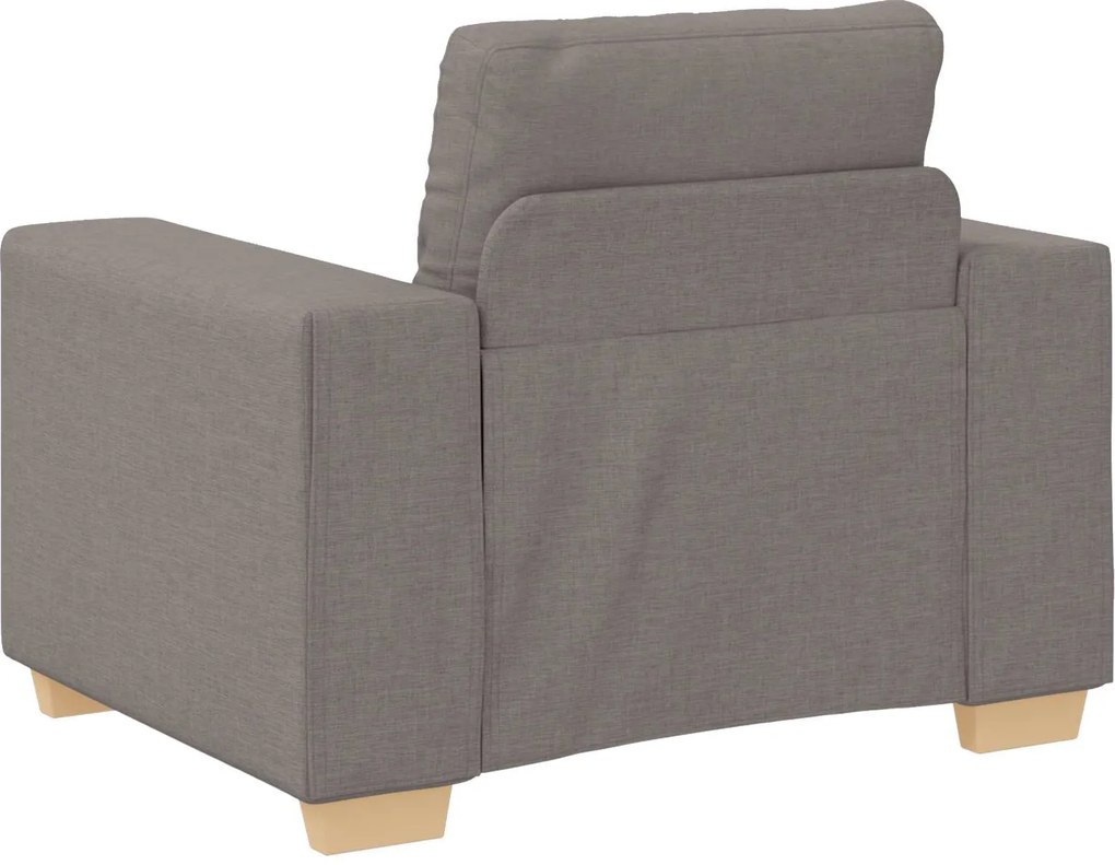 Pohovka 3 ks Taupe Lněná směs 3324634