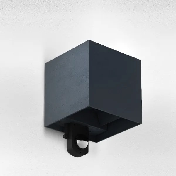 Brilagi - LED Venkovní nástěnné svítidlo se senzorem CUBE LED/6W/230V antracit