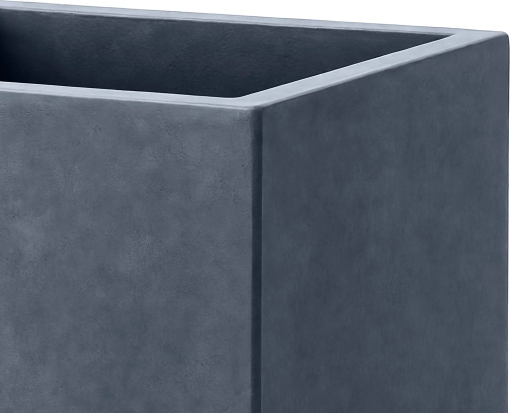 Sada 2 ks květináčů 3 square - antracitová