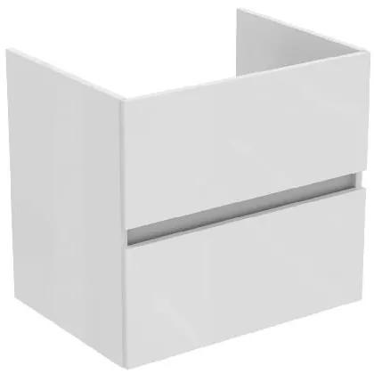 Ideal Standard Eurovit - Umyvadlová skříňka, 55x60x44 cm, 2 zásuvky, lesklá bílá R0259WG