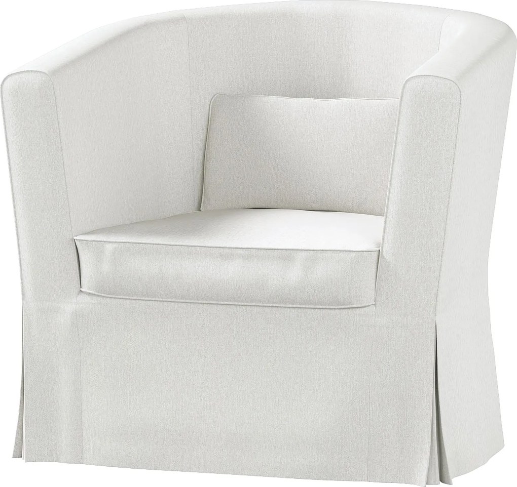 Potah na křeslo IKEA Ektorp Tullsta barva krémová látka pletený vzor