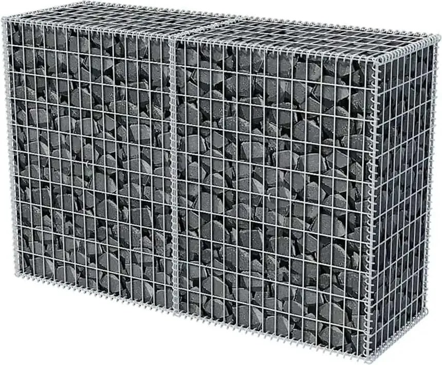 Gabionový koš pozinkovaná ocel 150 x 50 x 100 cm 142551