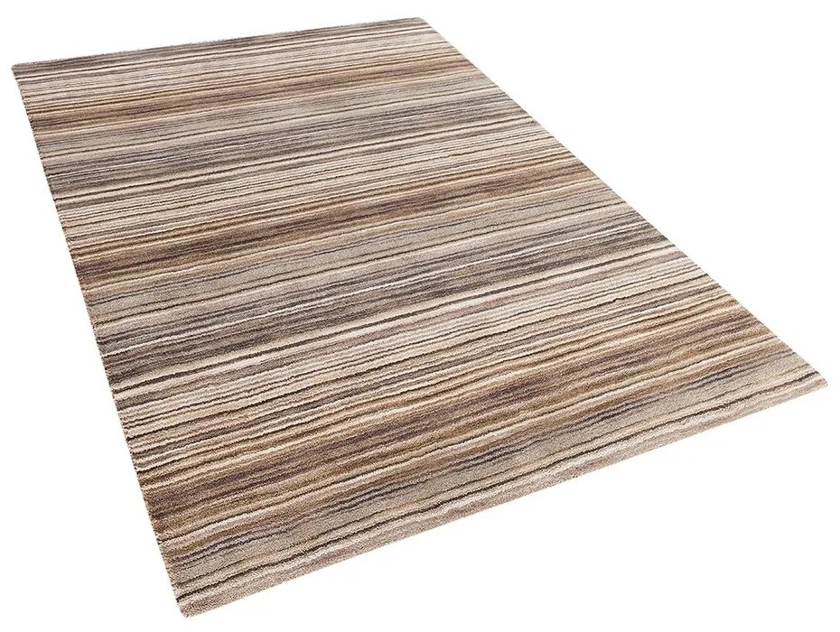 Klasický hnědý bavlněný koberec 160x230 cm - NIKSAR