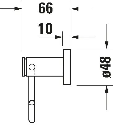 Duravit 99264600 - Držák toaletního papíru D-CODE matná černá