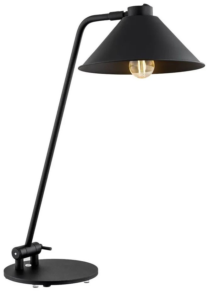 Argon Argon 4998 - Stolní lampa GABIAN 1xE27/15W/230V černá AR4998