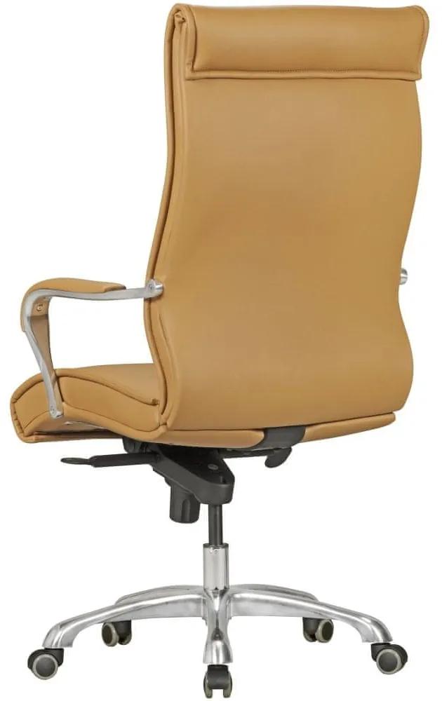 Bruxxi Kancelářská židle Boss, syntetická kůže, béžová
