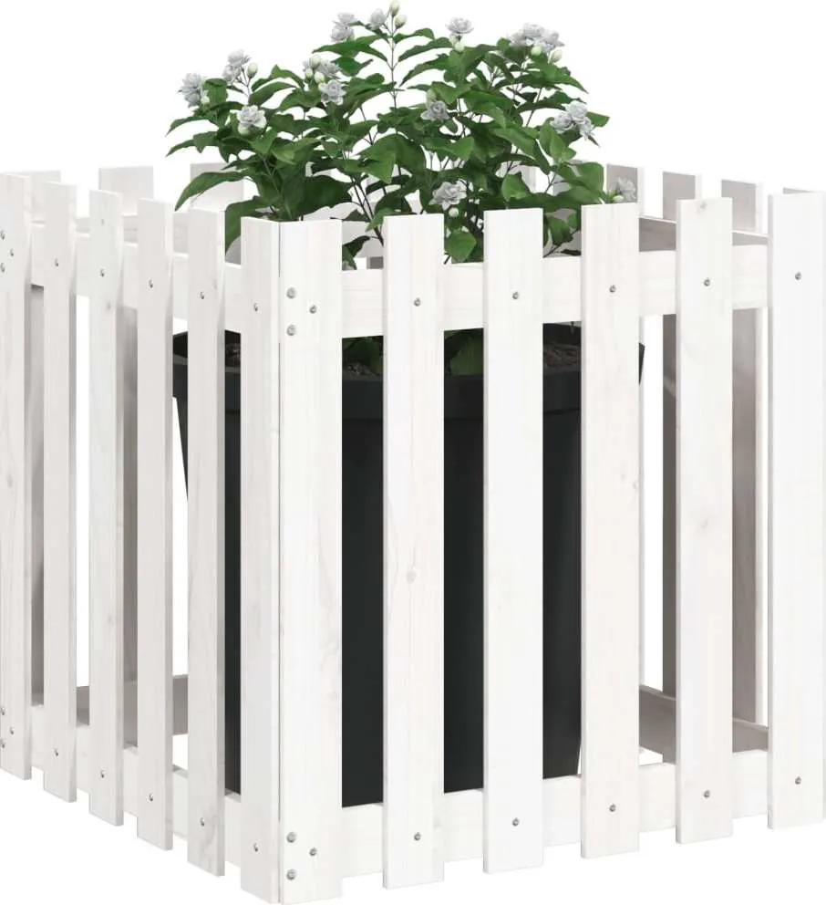 vidaXL Zahradní truhlík plotový design černý 60x60x60cm masiv borovice [832458] Barva: Přírodní douglaska