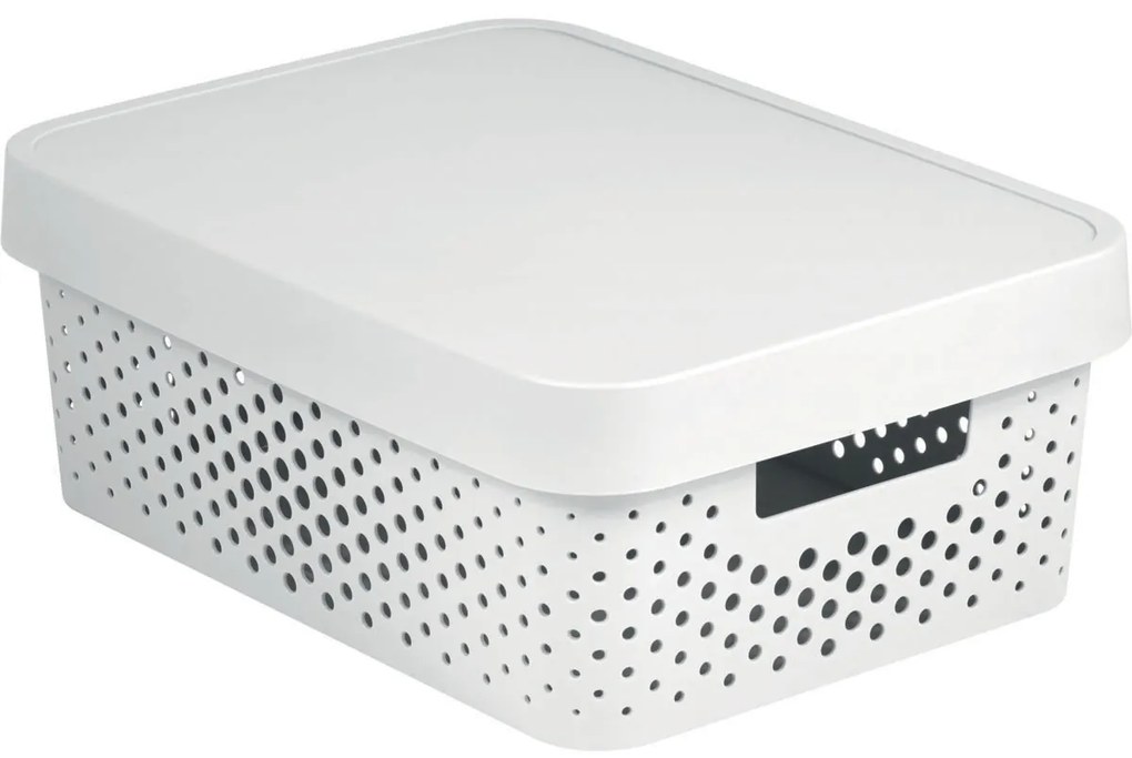 Curver Infinity 229167 Box 11 L, bílý děrovaný
