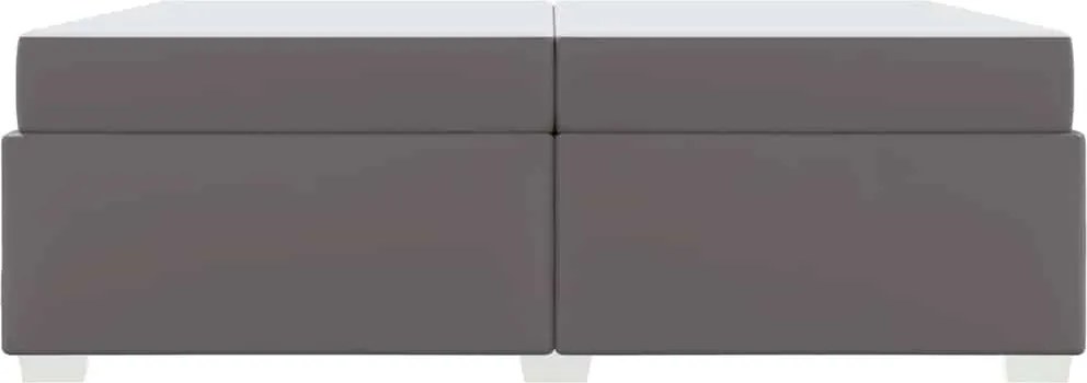 Rám postele Šedá 200 x 200 cm PVC 3399252