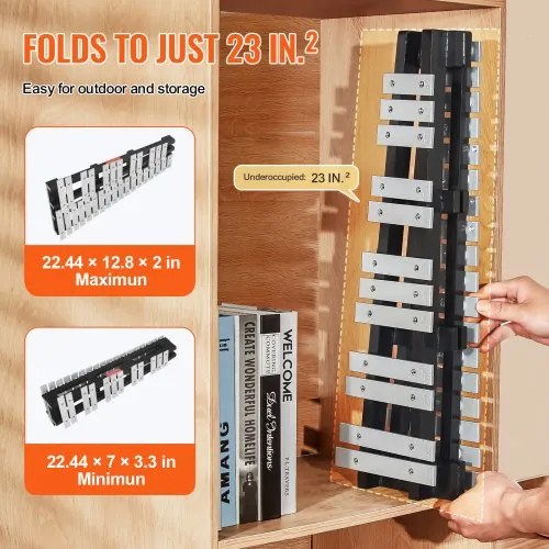 30 Note Glockenspiel xylofonový zvonek s paličkami, bicími tyčemi a taškou