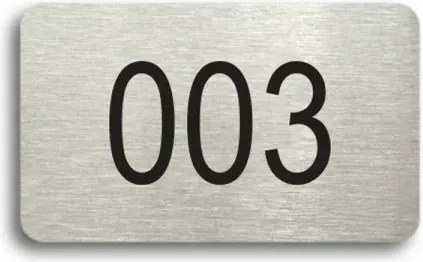 ACCEPT Číslo na dveře - typ 08 (50x30mm) - bílá tabulka - barevný tisk