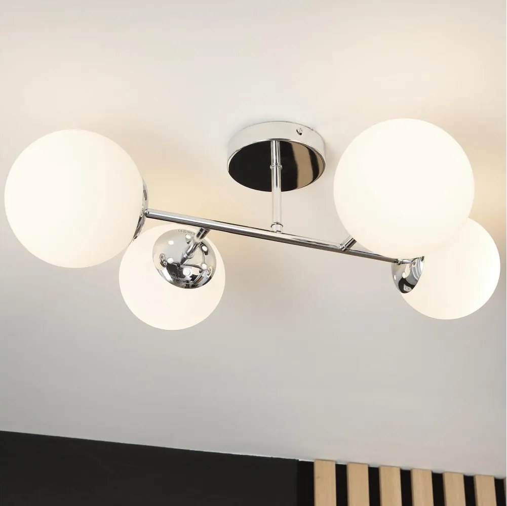 Brilagi - Přisazený lustr MALONY 4xE14/20W/230V lesklý chrom