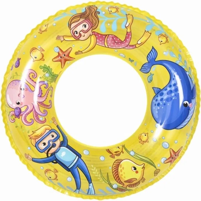 Nafukovací kruh SEA ADVENTURE 60 cm žlutý