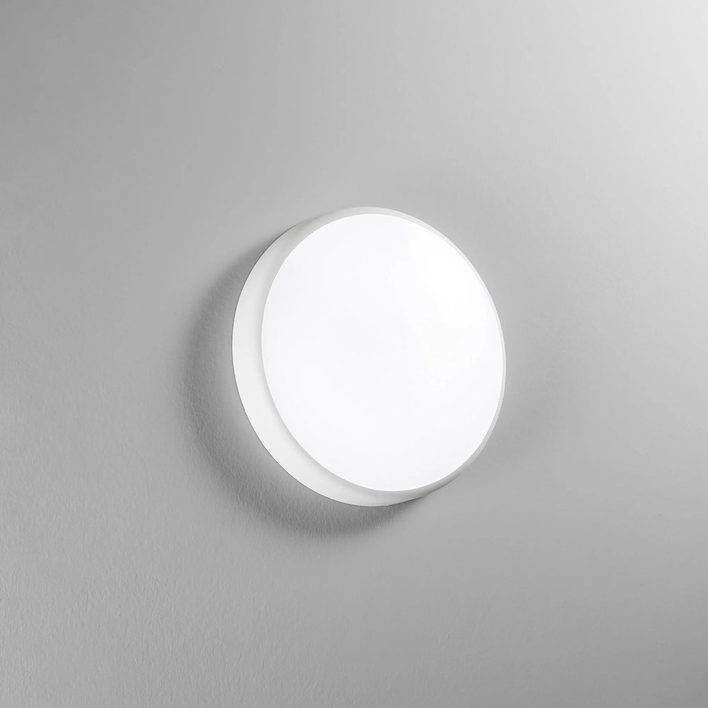 FAN LED-ALWAYS-RS VÝPRODEJ Venkovní nástěnné svítidlo ALWAYS bílá LED IP65 33x7cm CCT senzor pohybu - FANEUROPE
