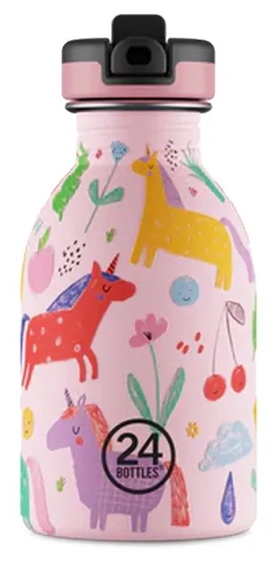 Nerezová dětská láhev Magic Friends 250ml 24 Bottles