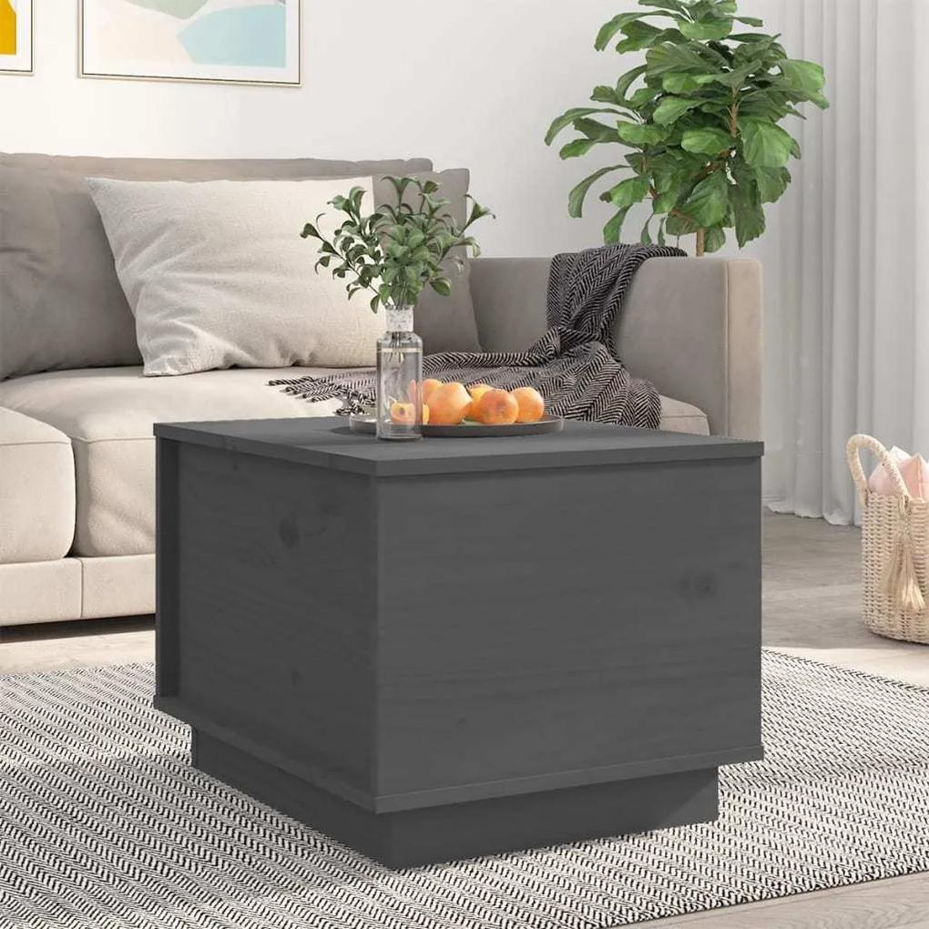 vidaXL Konferenční stolek 40 x 50 x 35 cm masivní borové dřevo [813410] Barva: Černá