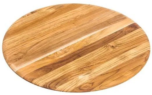 Teak Haus Kulaté prkénko na krájení a servírování Elegant, velikost M, 33 x 1,5 cm, přírodní teak 209