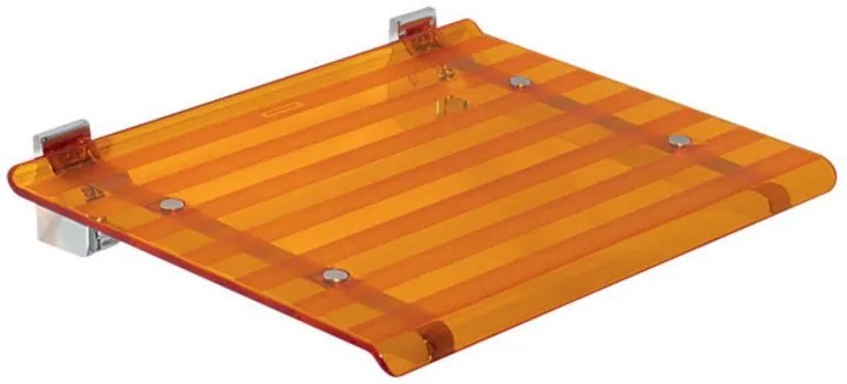 LEO sprchové sedátko 40x31cm, oranžová (5368A) SAPHO