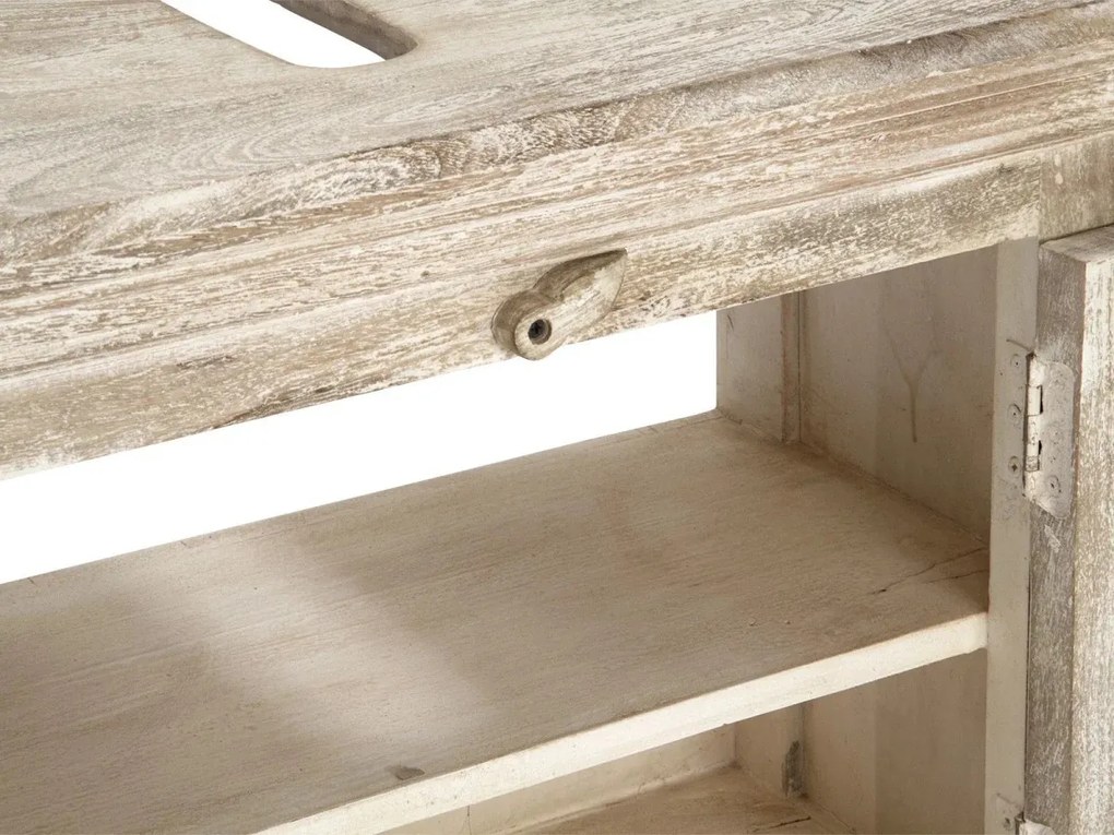 furniture-nabytek.cz - Masivní spodní dřezová skříňka Patinor Mango, lakovaná, přírodní – 73×33×61 cm