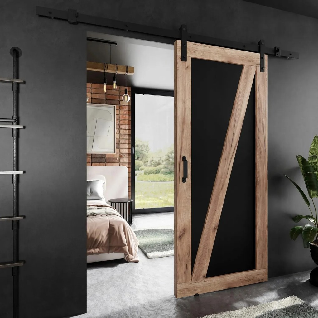 Posuvné dveře LOFT ADIO 3 craft + černý 60