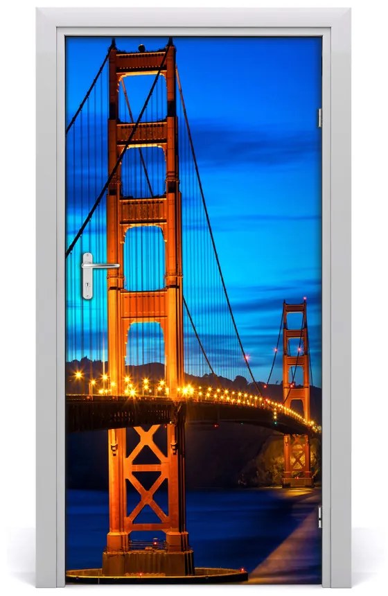 Fototapeta samolepící dveře Most San Francisco 85x205 cm