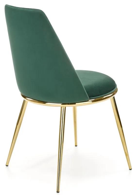 Jídelní židle Louis, zelená