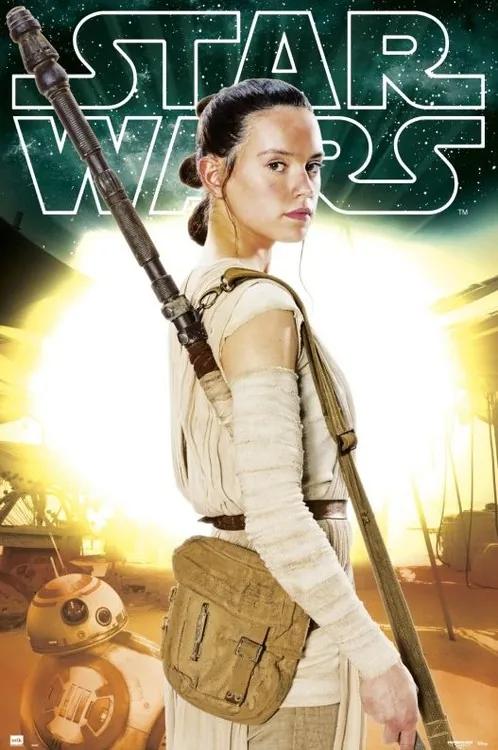 Plakát, Obraz - Star Wars VII - Rey, (61 x 91,5 cm)