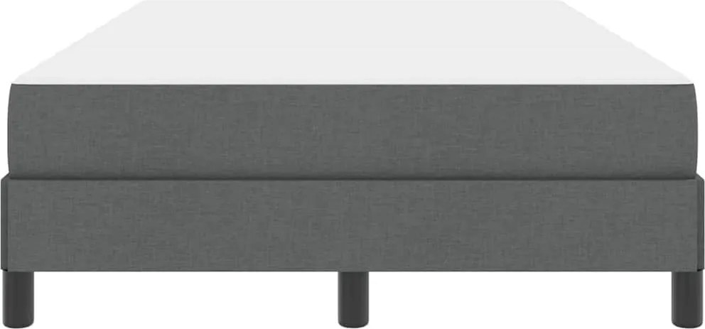 Postel s boxspringem Tmavě šedá 120 x 200 cm textil 3398480