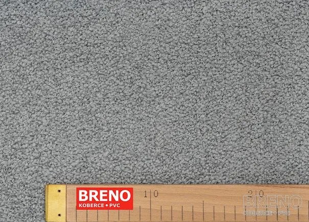 Breno Metrážový koberec SOPHIA 920 šedý, šíře 500 cm, Šedá
