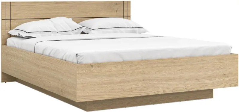 Postel s roštem, dub cremona, 160x200, COLEN Kondela 0000420391