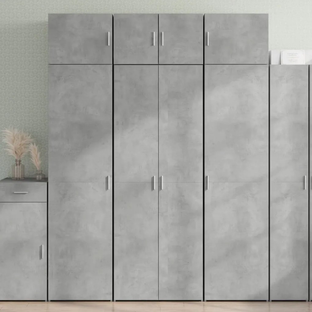 Skříň highboard betonově šedá 70x42,5x185 cm kompozitní dřevo 3281423