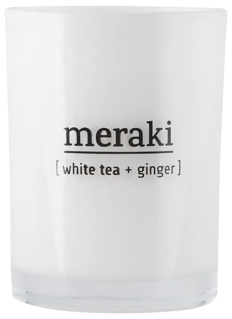 Vonná svíčka White tea & Ginger Meraki