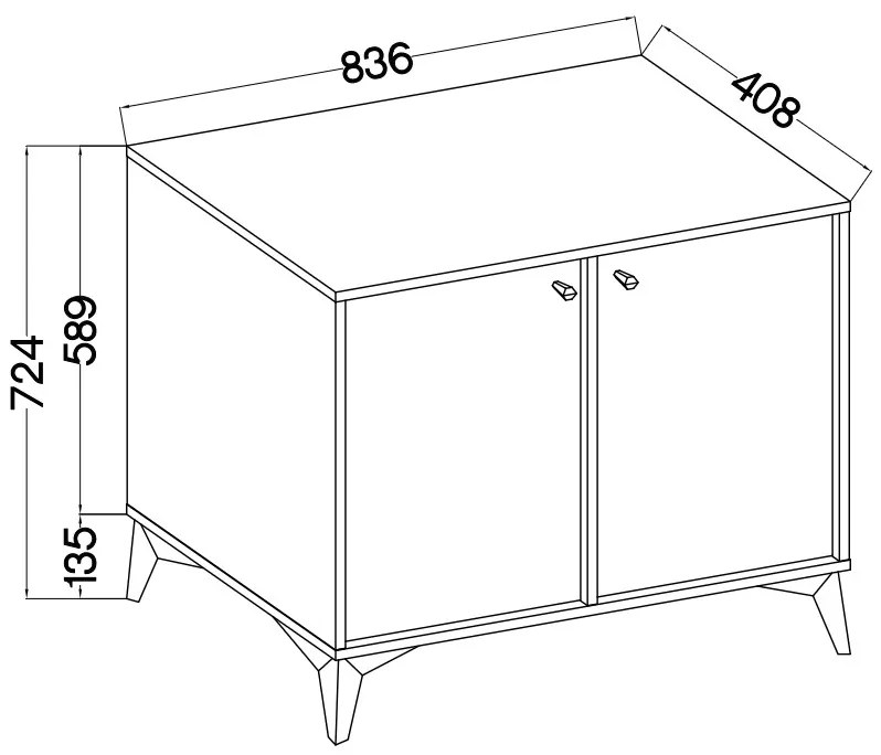 Falco Komoda Tomila 812/1 eukalyptus