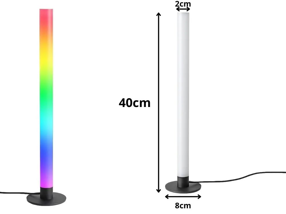 Verk Group Stojací lámpy na podlahu k psácím stolům 40 cm led rgb moderní dekorativní