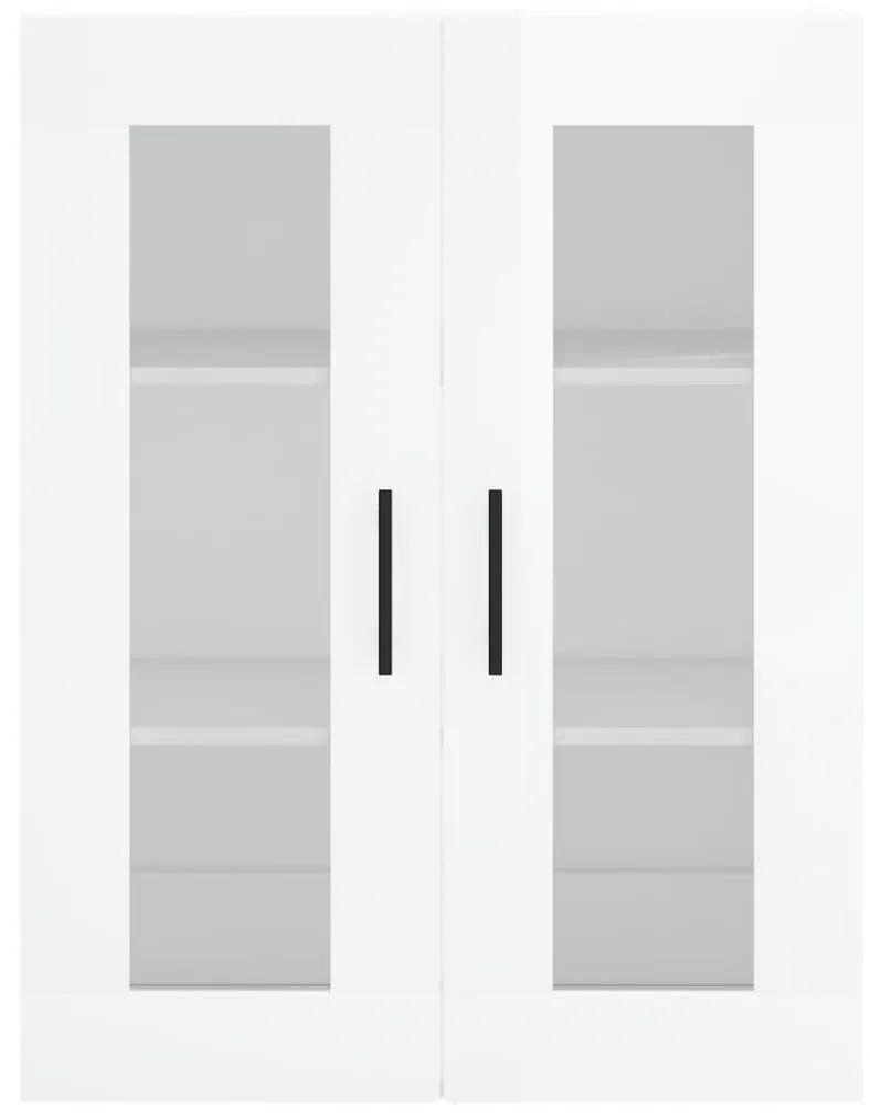 Skříň highboard lesklá bílá 69,5 x 34 x 180 cm kompozitní dřevo,  3198747