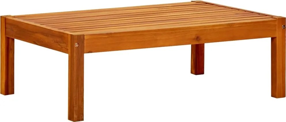 vidaXL Zahradní lavice se stolkem a podnožkami masivní akáciové dřevo [3058010] Barva: krémová