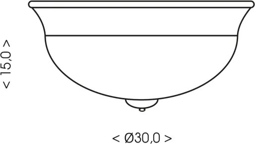Brilagi - Stropní svítidlo FRESCO 2xE27/40W/230V pr. 30 cm bronzová