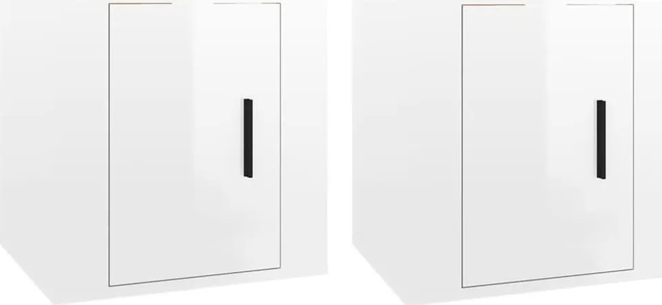 vidaXL Nástěnné TV skříňky 2 ks 40 x 34,5 x 40 cm [816643] Barva: Betonová šedá